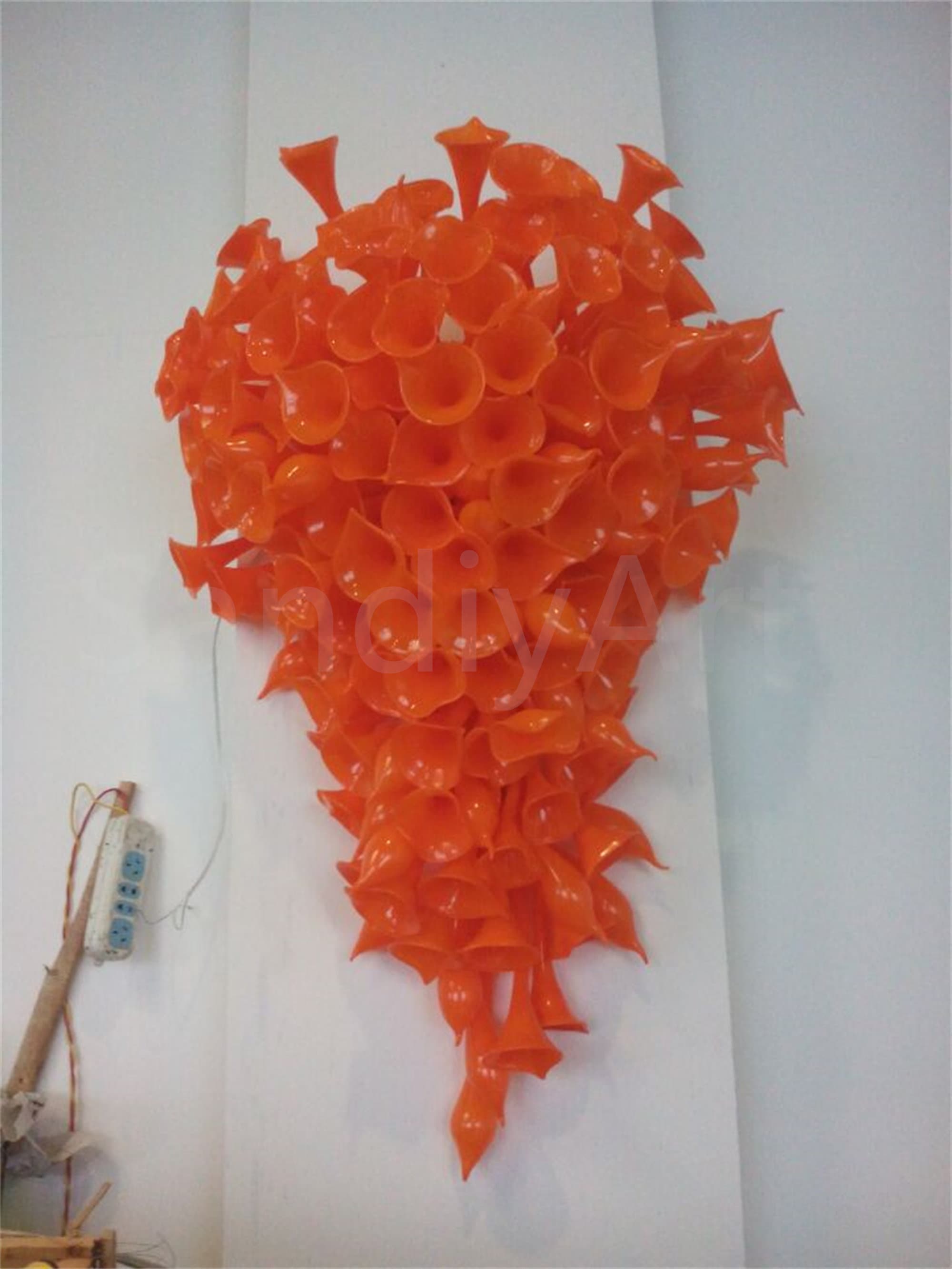 Fire Blood Red Blown Glass Wall Lighting Murano Glass Wall - Etsy