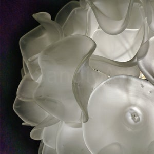 White Frosted Flower Chandelier Custom Deisgn Home Villa Lighting ...