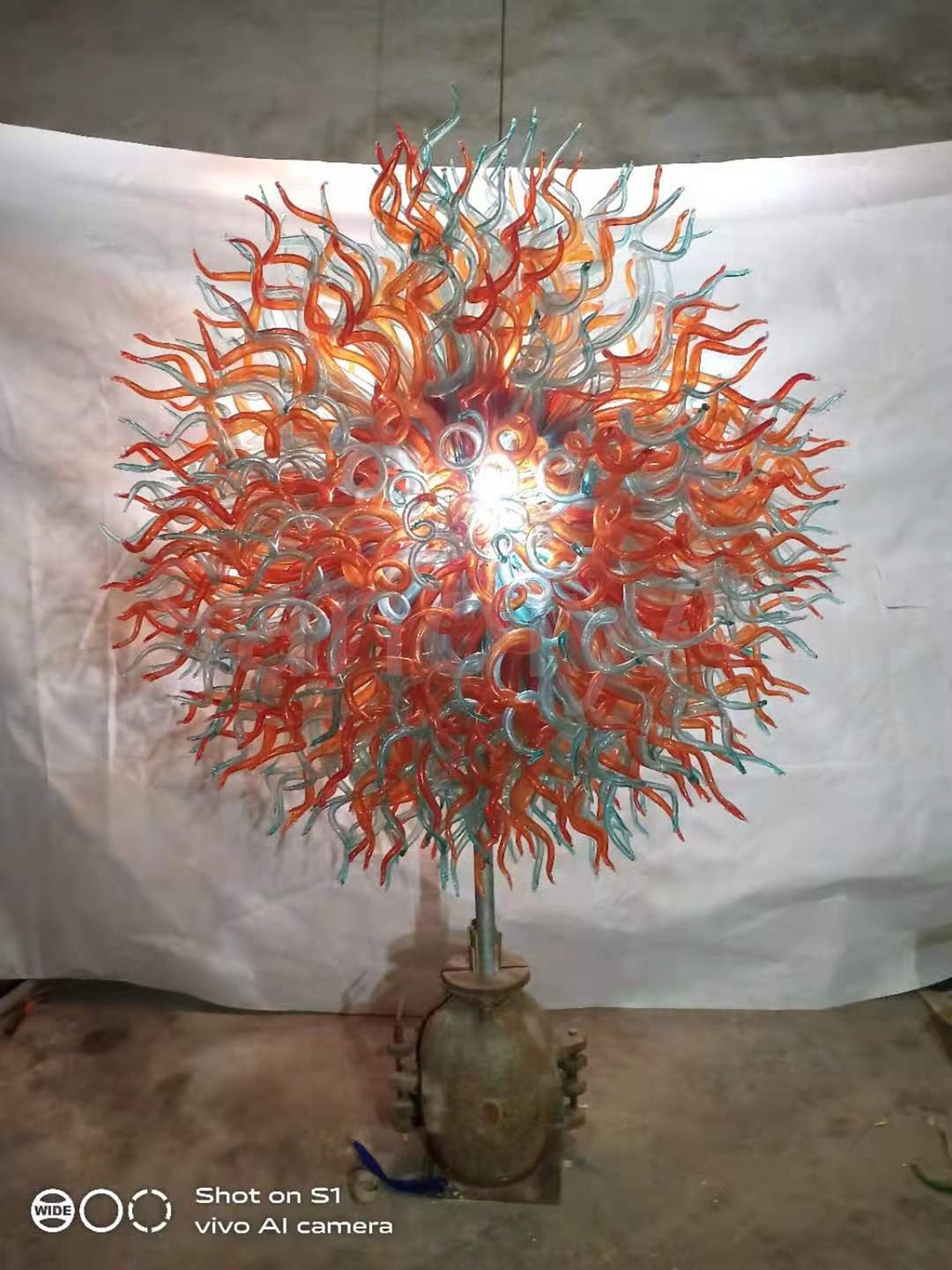 Hand Blown Glass Tree Sculpture: Outdoor Garden Art Decoration - Etsy