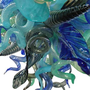 Hand Blown Murano Glass Chandelier: DIY Art Lighting - Etsy