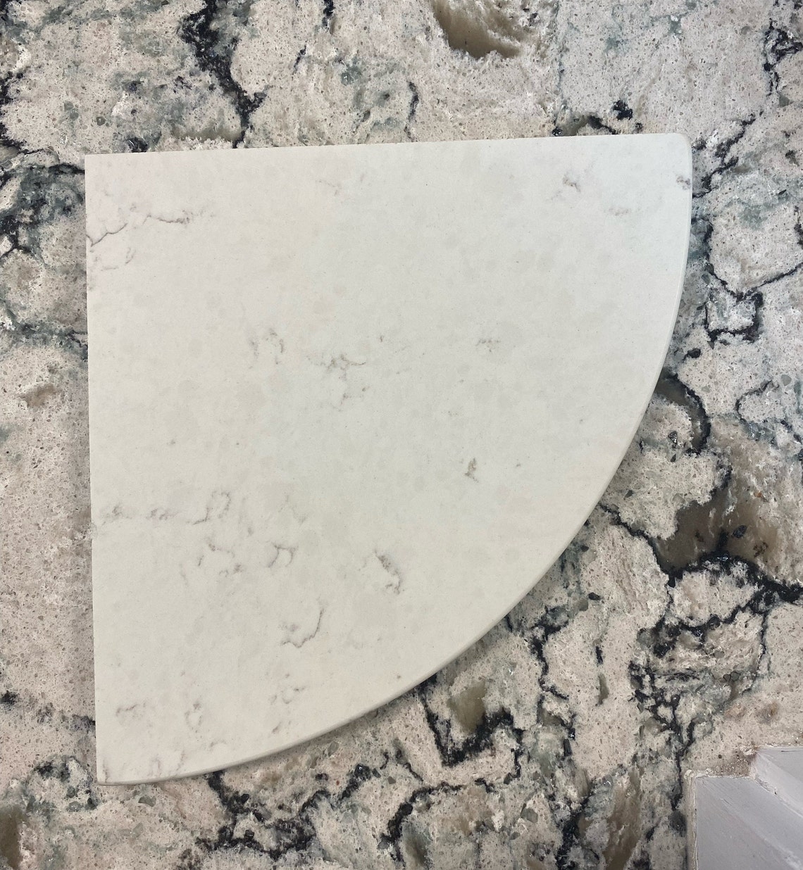 White Carrara Quartz Stone Shower Caddy - Etsy