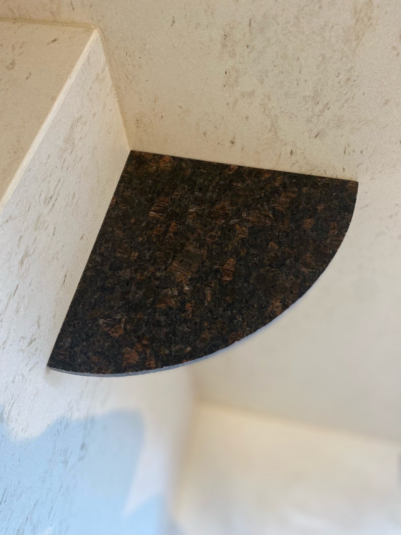 Tan Brown Granite Natural Stone Shower Corner Shelf - Etsy