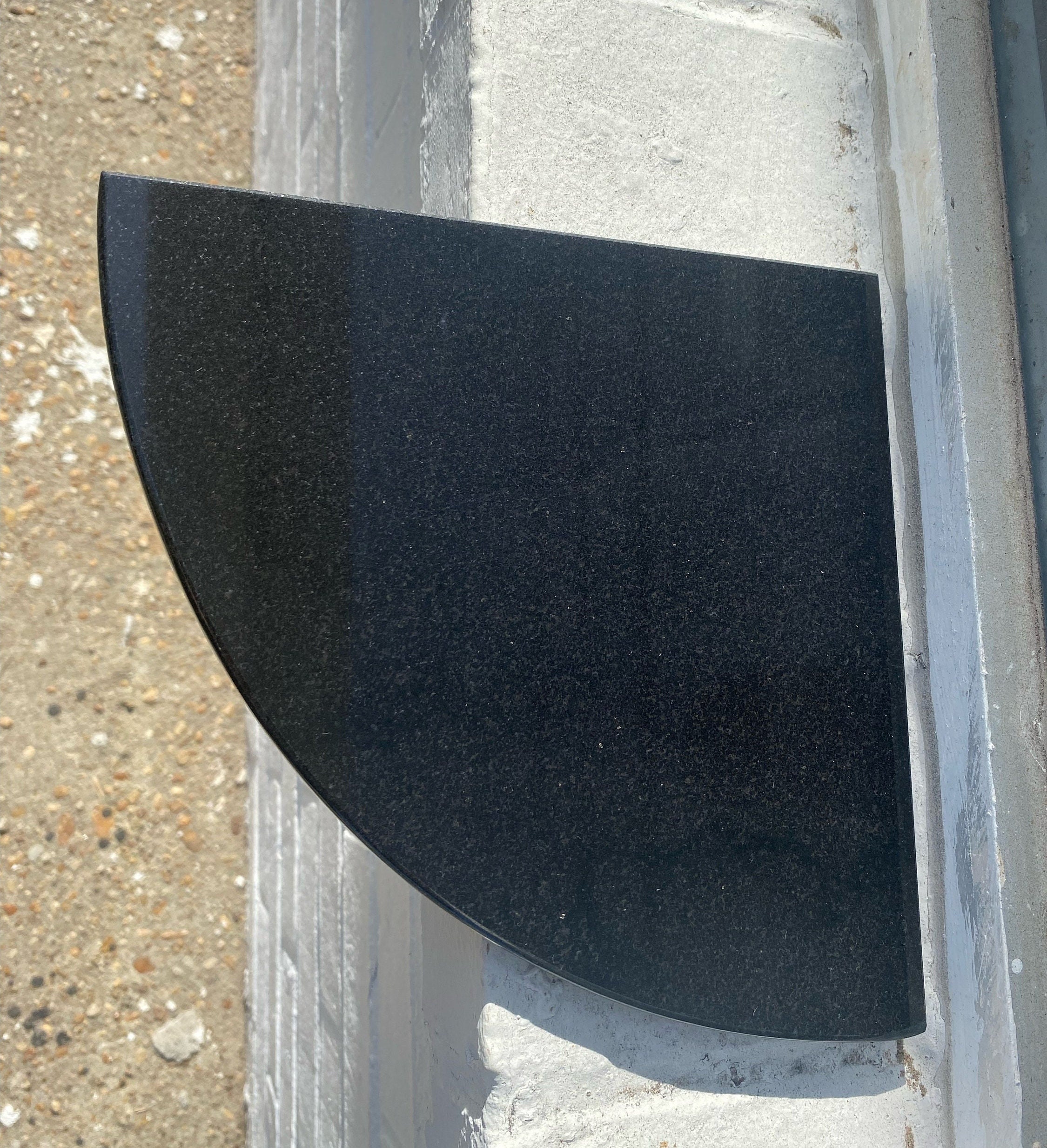 Absolute Black Granite Shower Corner Shelf 3/8" - Etsy