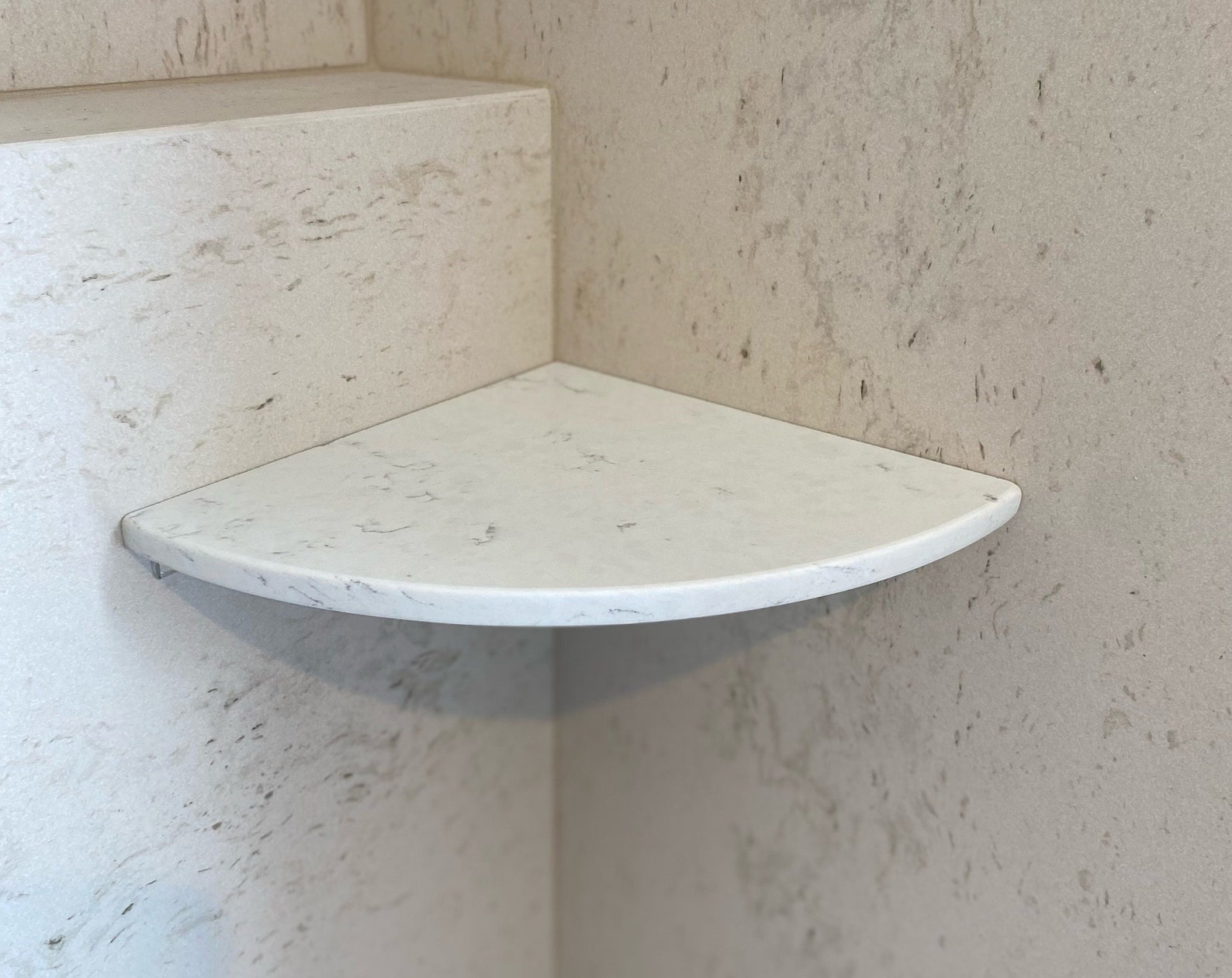 White Carrara Quartz Stone Shower Caddy - Etsy