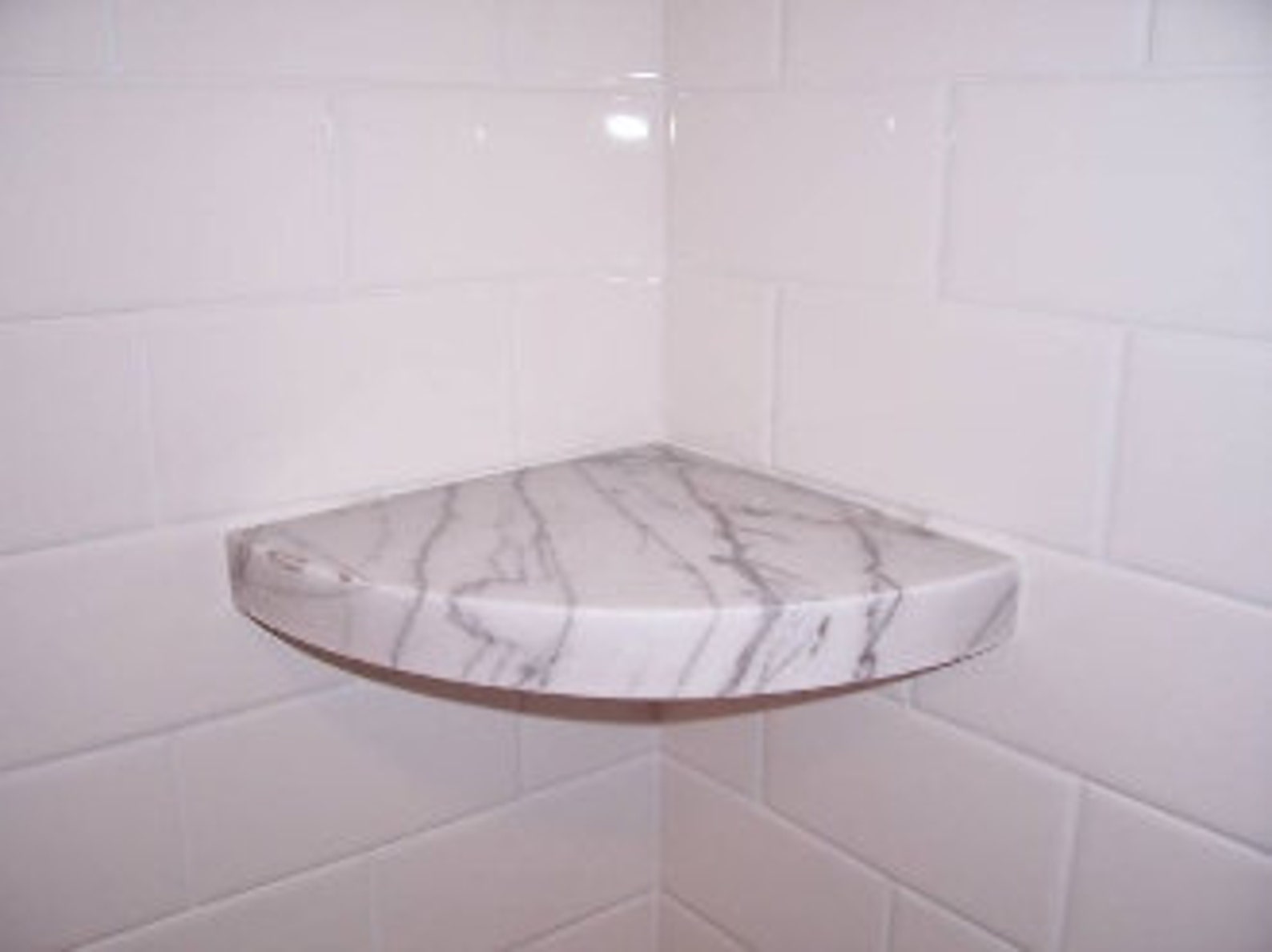 3cm White Carrara Marble Shower Corner Shelf - Etsy