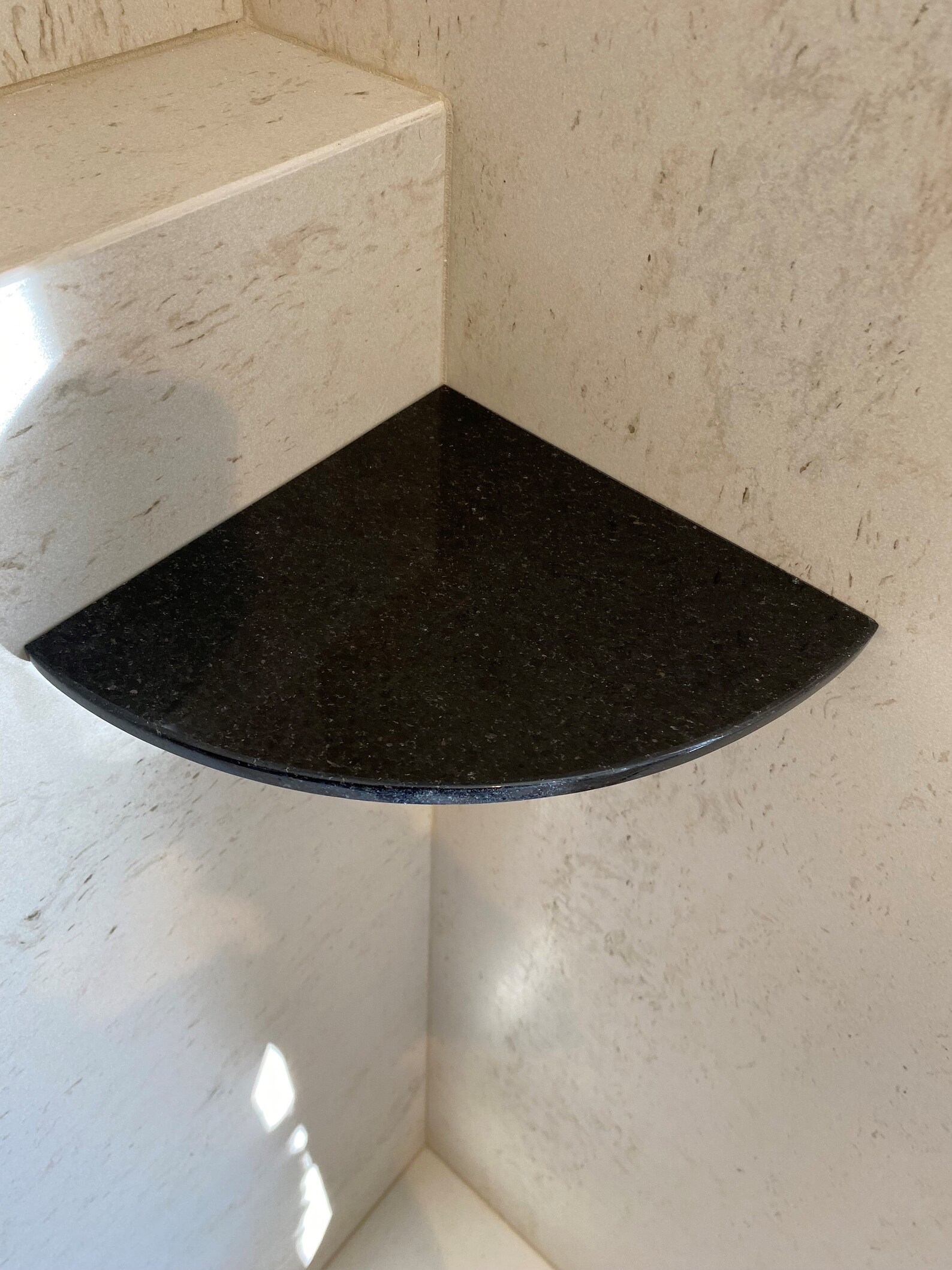 Black Galaxy Natural Stone Corner Shelf Bathroom Caddy Soap Dish - Etsy