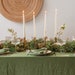 Linen Tablecloth in Forest Green/ Round, Square Table Linens / Green ...