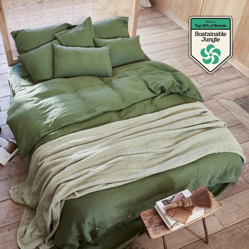 Green Bedding Set - Etsy