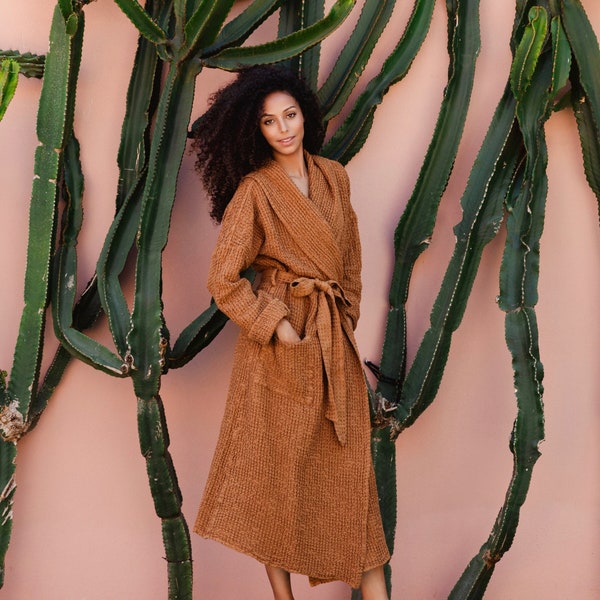 Linen Robe - Etsy