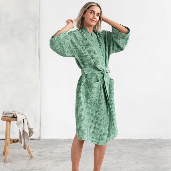 Linen Robe - Buy Online - Etsy