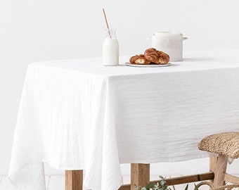 Linen Tablecloth in Various Colors. Round Square Rectangular | Etsy