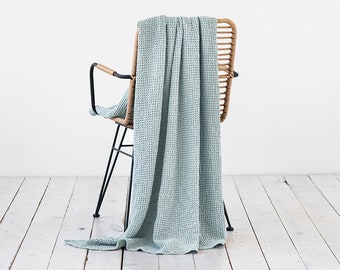 Dusty Blue Throw Blanket | Etsy