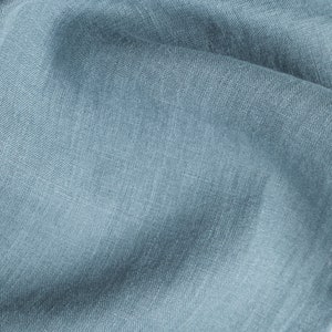 Gray Blue Linen Tablecloth. Round, Square, Rectangular Table Linens ...