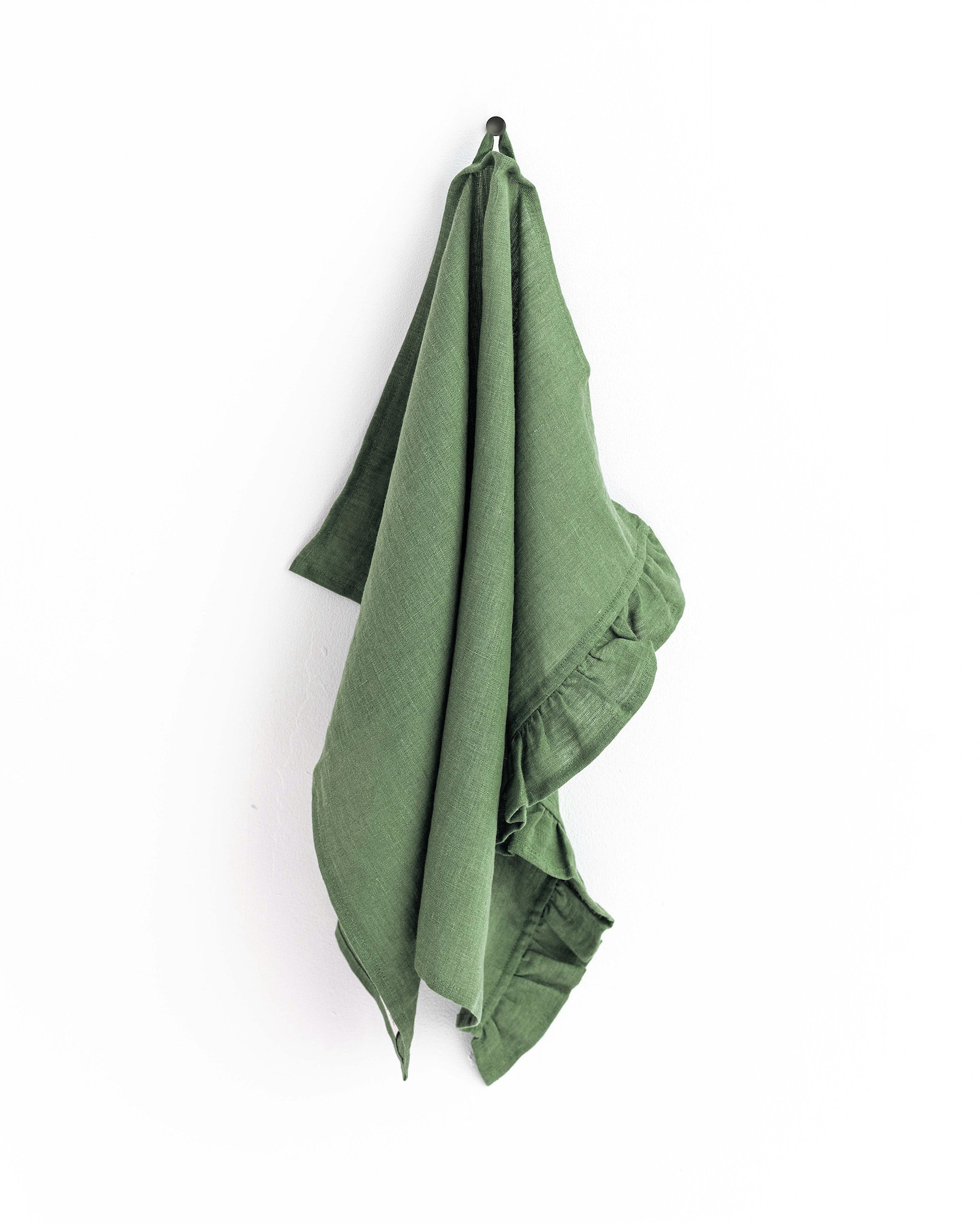 Ruffled Linen Tea Towel. Various Colors Available. Handmade - Etsy