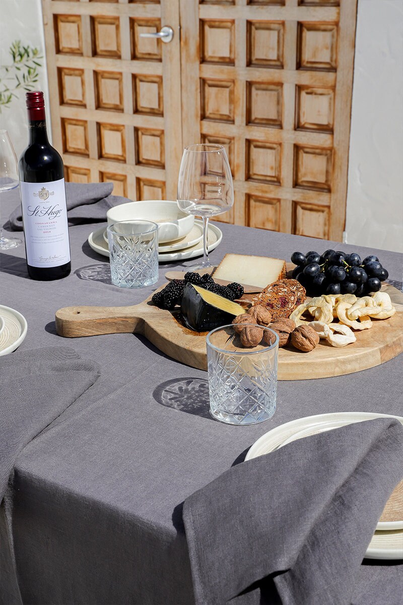 Charcoal Gray dark Gray Linen Napkins. Handmade Stone - Etsy Australia