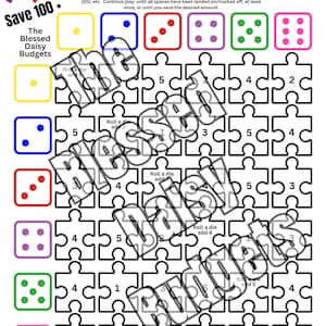 Autism Puzzle Piece Knockout/savings Challenges/autism Awareness ...