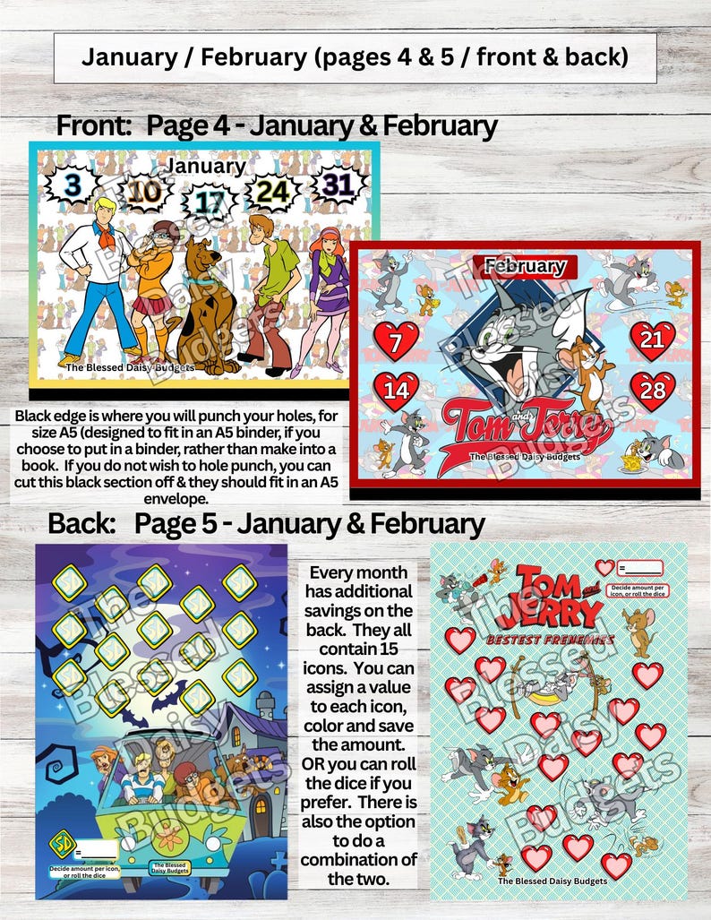 Saturday Morning Cartoons Savings Challenge Book/ Save the Saturdays ...