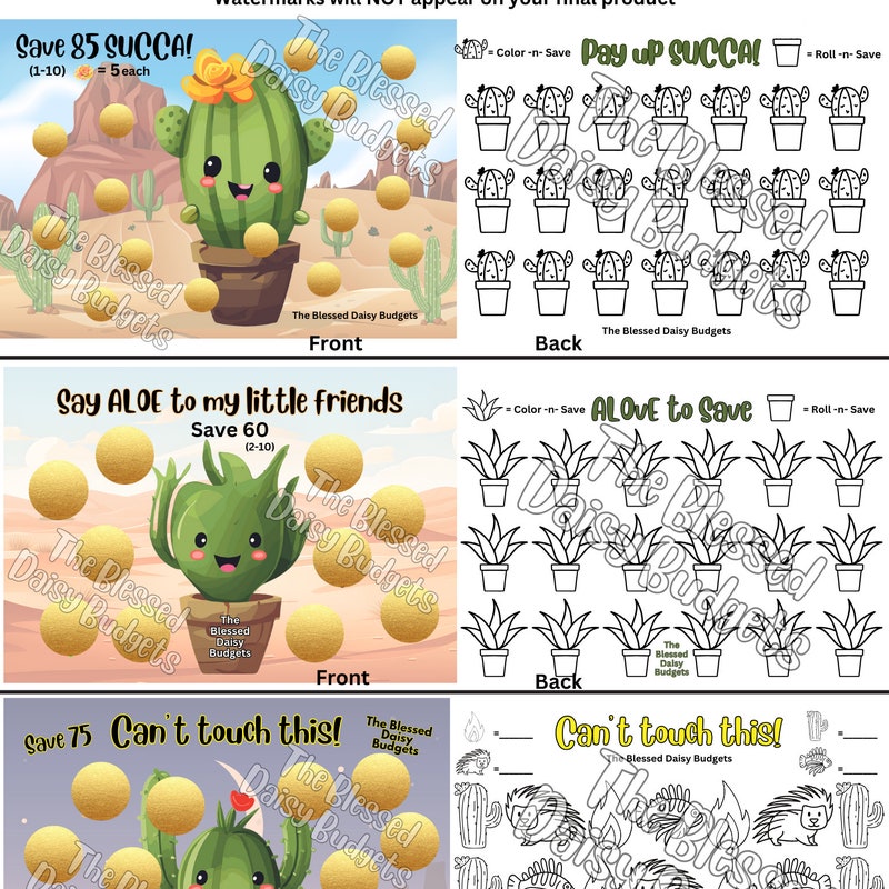 Cactus Double Color - Etsy