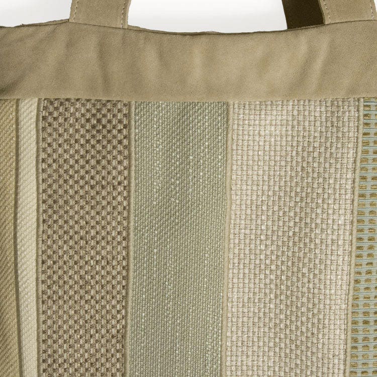 One of a Kind Beige Suede and Veraman & Light Brown Patchwork Bag Fall ...