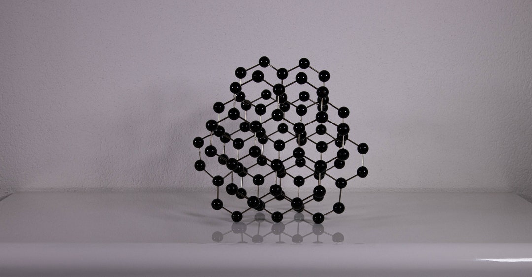 Vintage Molecular Atomic Structure Model of Graphite - Etsy