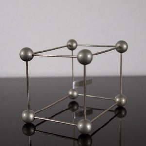 Vintage Molecular Atomic Structure Model of Tetragonal Crystal System ...