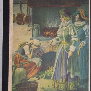 Vintage Chart Fairy Tale Cinderella School Chart - Etsy