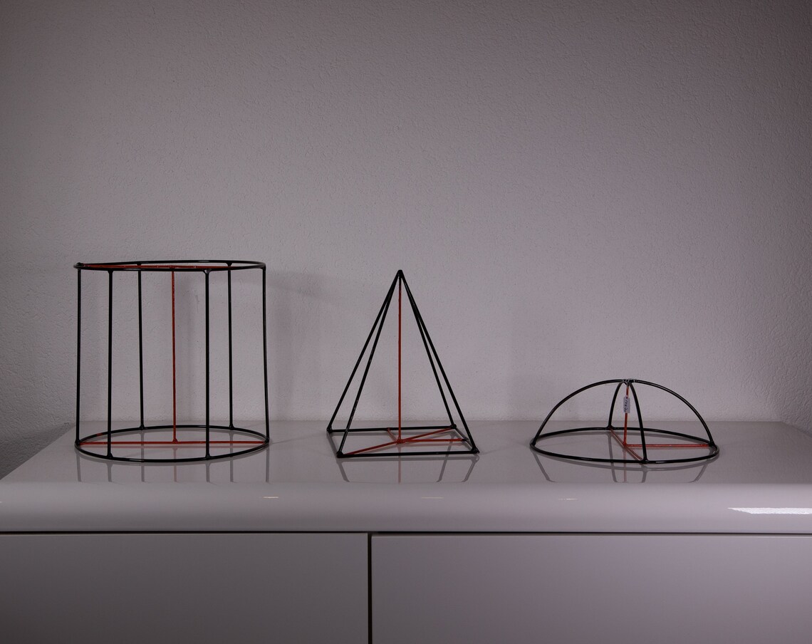 Vintage Geometric Model of Steel Wire Model Nr 1 . - Etsy