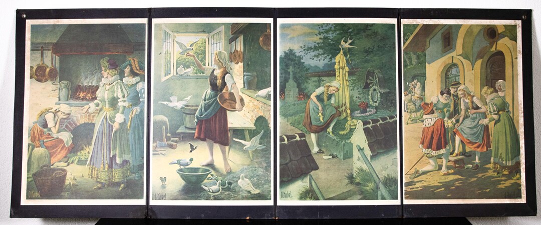 Vintage Chart Fairy Tale Cinderella School Chart - Etsy