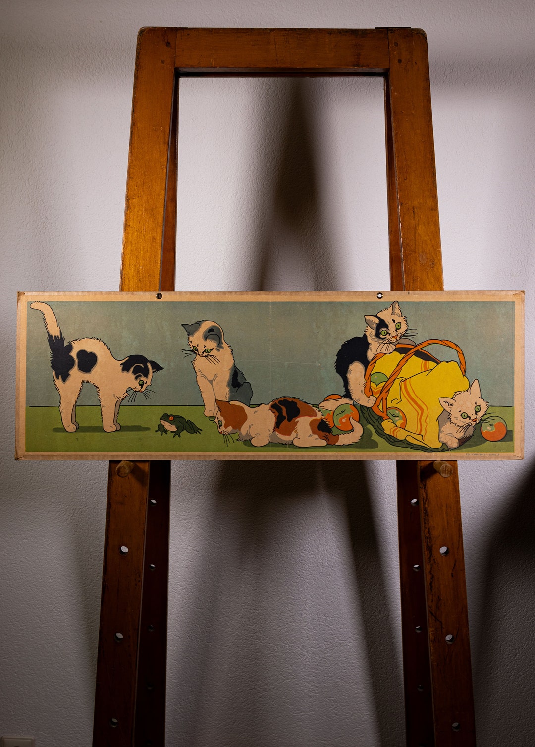 Vintage Chart Cats School Chart Lithograph - Etsy