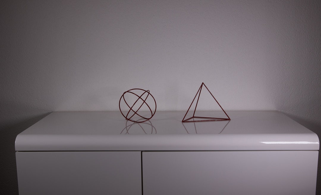 2 Vintage Geometric Model of Steel Wire Model No. 15. - Etsy