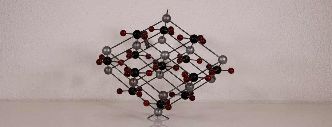 Vintage Atomic and Molecular Model of Calcite These Models Used for ...