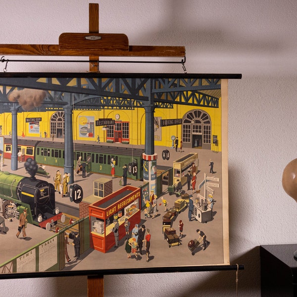 Pull Down Map - Etsy