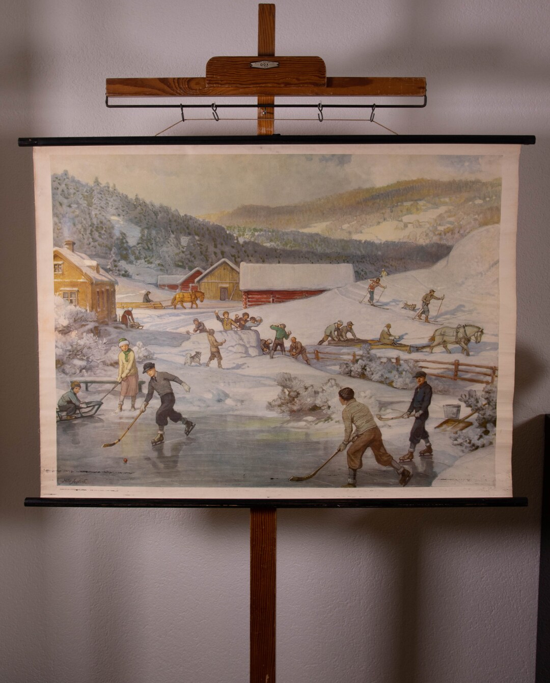 4 Vintage Pull Down Charts 4 Seasons School Charts Nils Apslund - Etsy