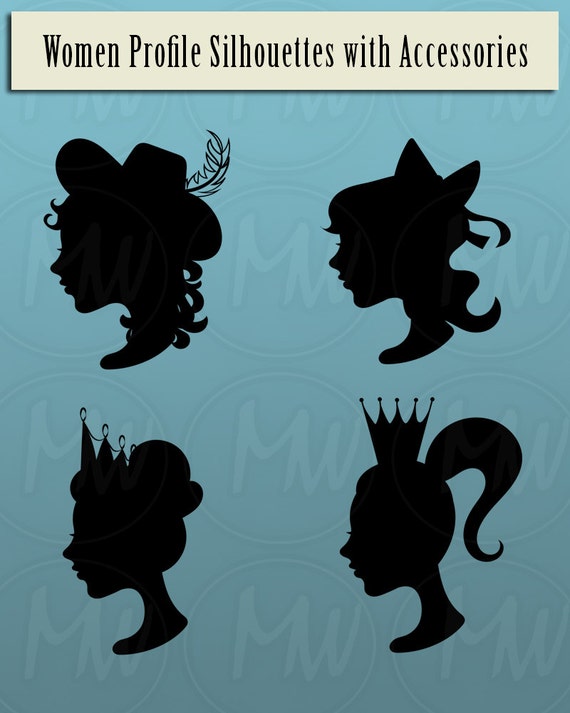 Lady Profile Silhouette Woman Profile Silhouette Vector Art, Icons,