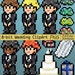 8-bit Wedding Clipart, Wedding Clip Art, Wedding Invitation, Bride ...