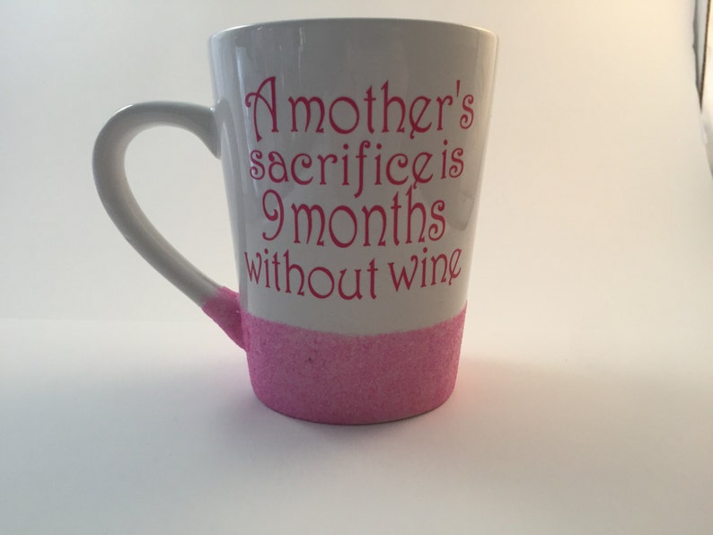 Pink Wine Glass With Saying Coffee Mug With Saying Wine Etsy