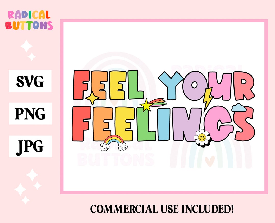 Feel Your Feelings SVG PNG, Mental Health Svg, Trendy Svg, It's Ok to ...