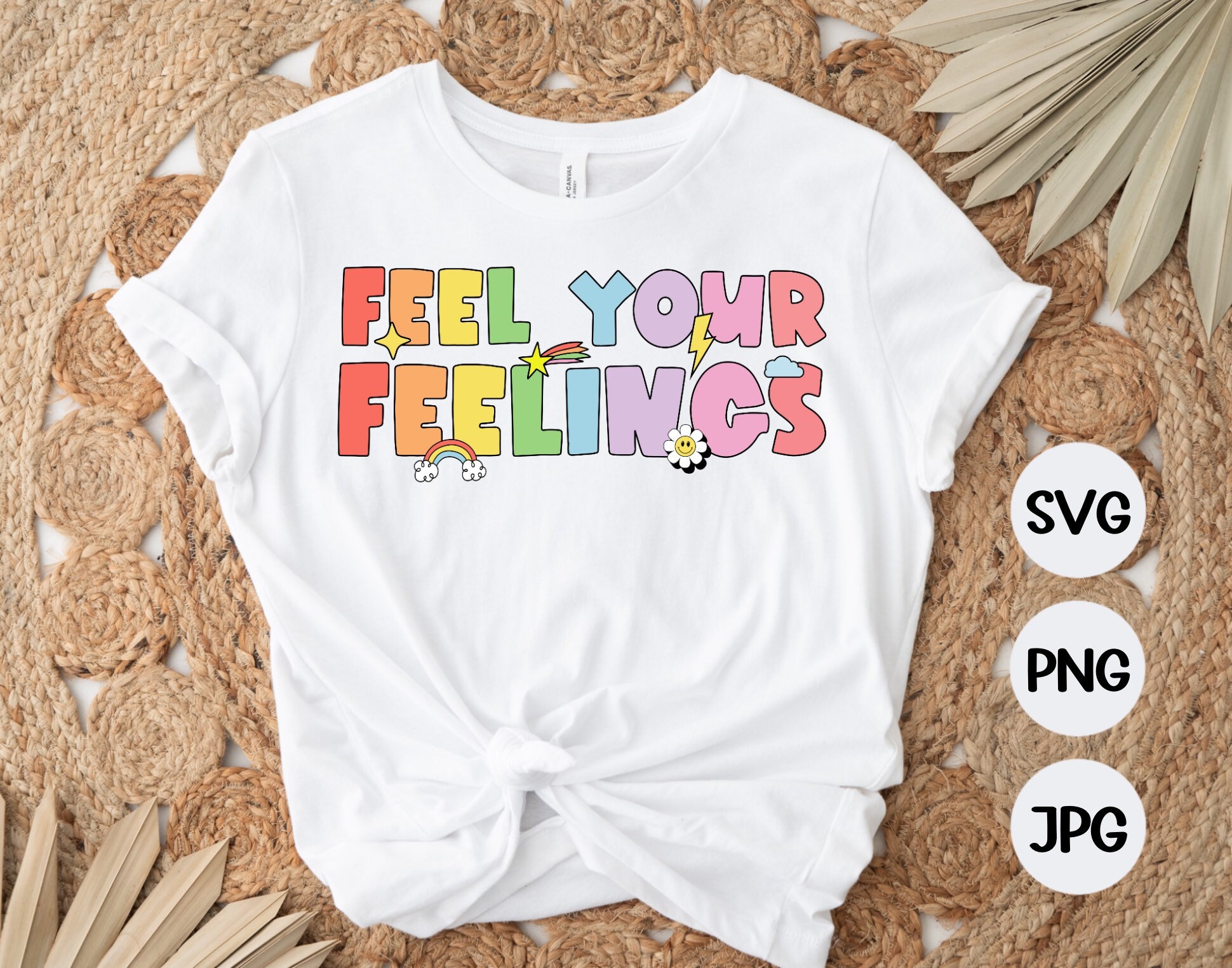 Feel Your Feelings SVG PNG, Mental Health Svg, Trendy Svg, It's Ok to ...