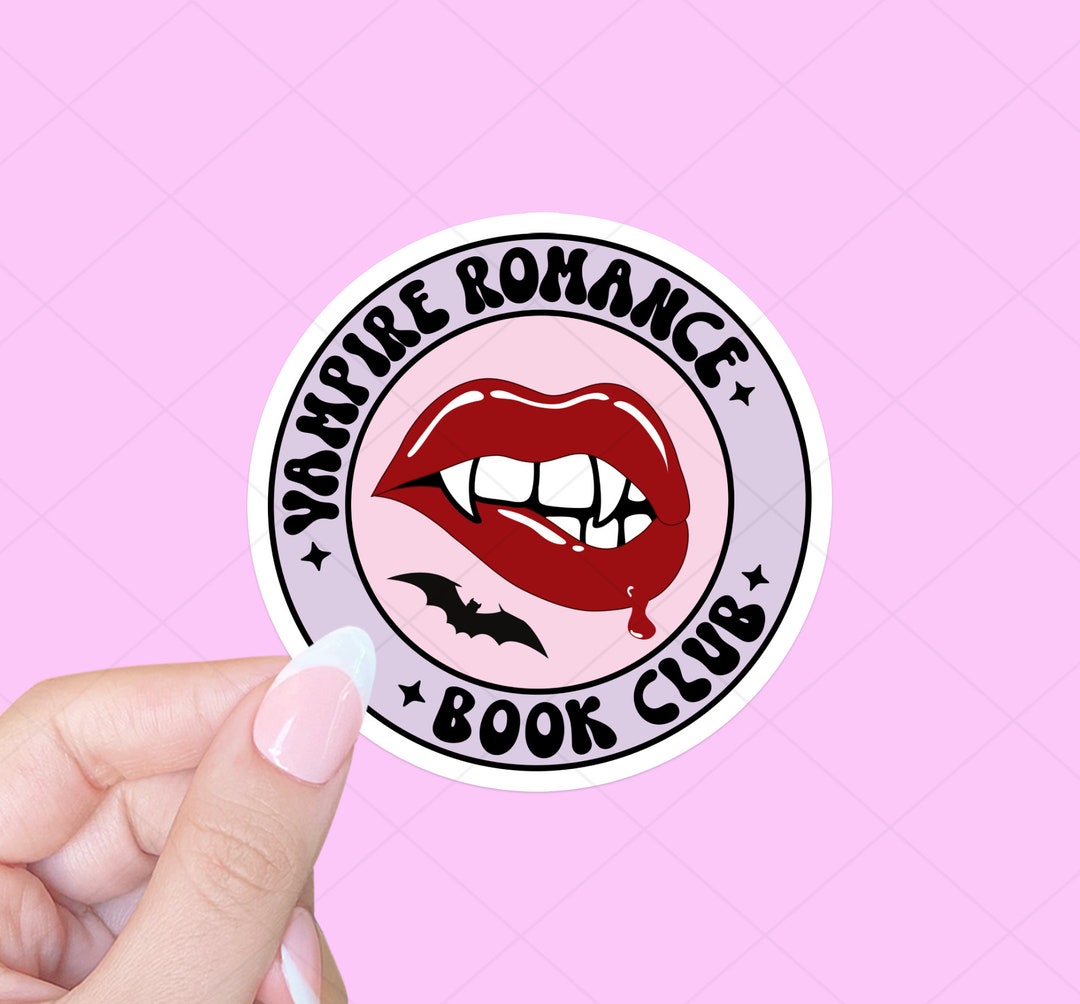 Vampire Romance Book Club Sticker, Tablet Sticker, Book Sticker ...