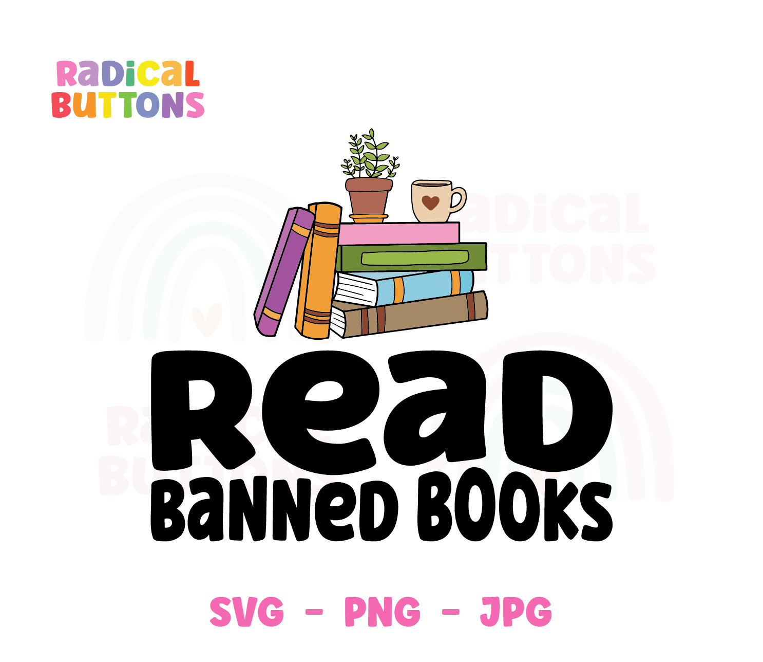 Read Banned Books SVG PNG JPG, Svg for Readers, Activist Svg Png, Book ...