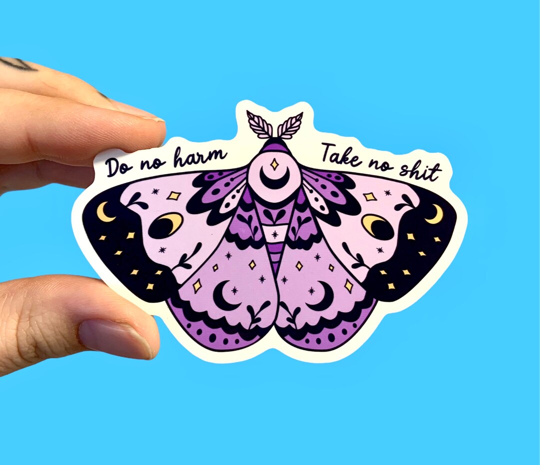 Do No Harm Take No Shit Sticker / Mystical Sticker / Witchy Sticker ...