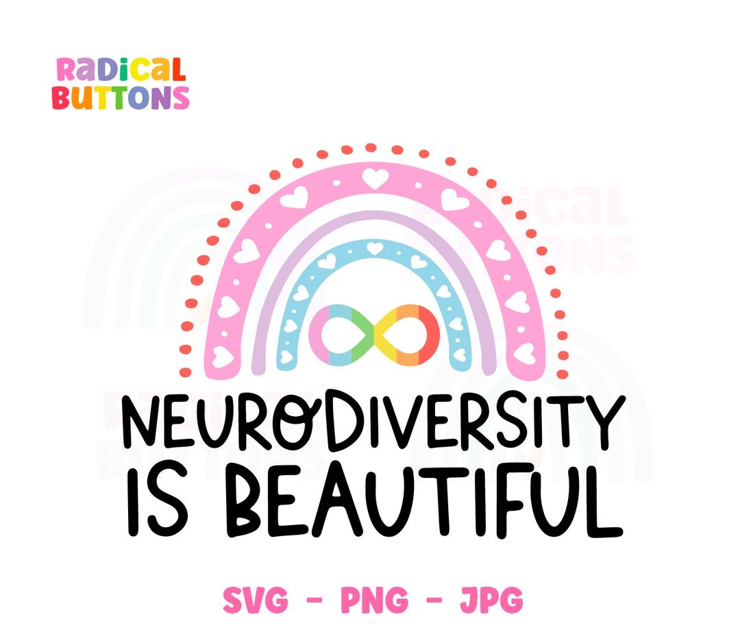 Neurodiversity SVG PNG JPG, Autism Svg, Autistic Svg, Neurodivergent ...