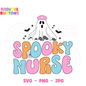 Spooky Nurse SVG PNG JPG, Halloween Nurse Svg, Nurse Svg, Registered ...