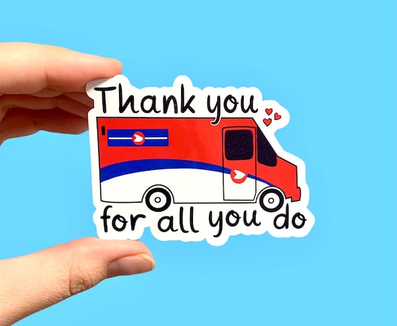 Canada Post Appreciation Sticker Thank You Postal Workers - Etsy Canada