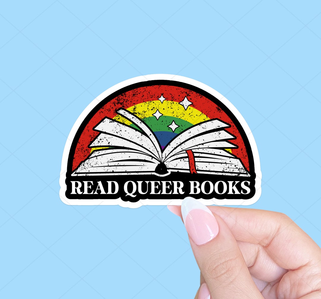 Read Queer Books Sticker, Tablet Sticker, Book Sticker, Bookish Sticker ...