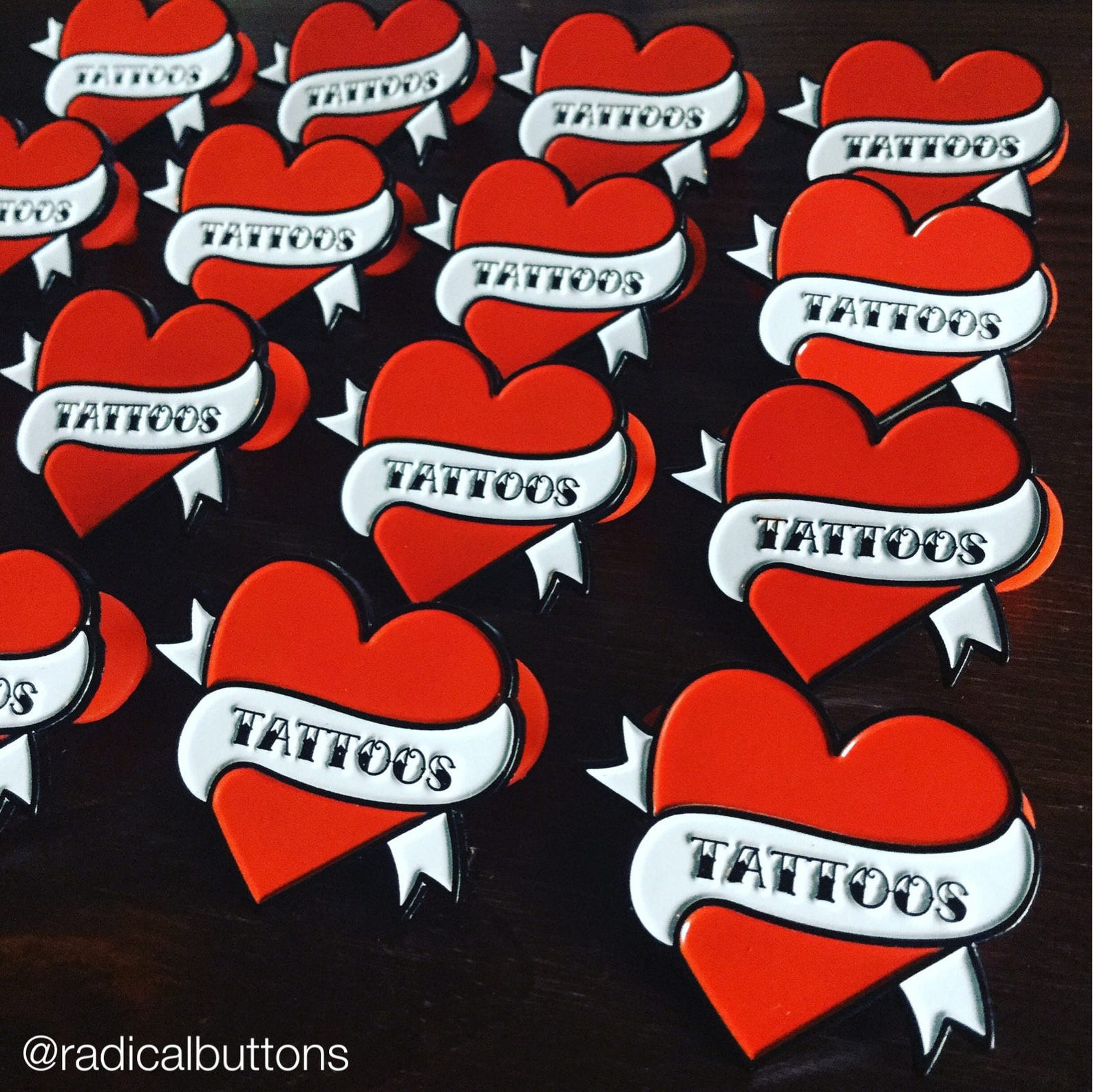 Love Tattoos Soft Enamel Pin / I Heart Tattoos / Gift for Tattoo Lovers ...