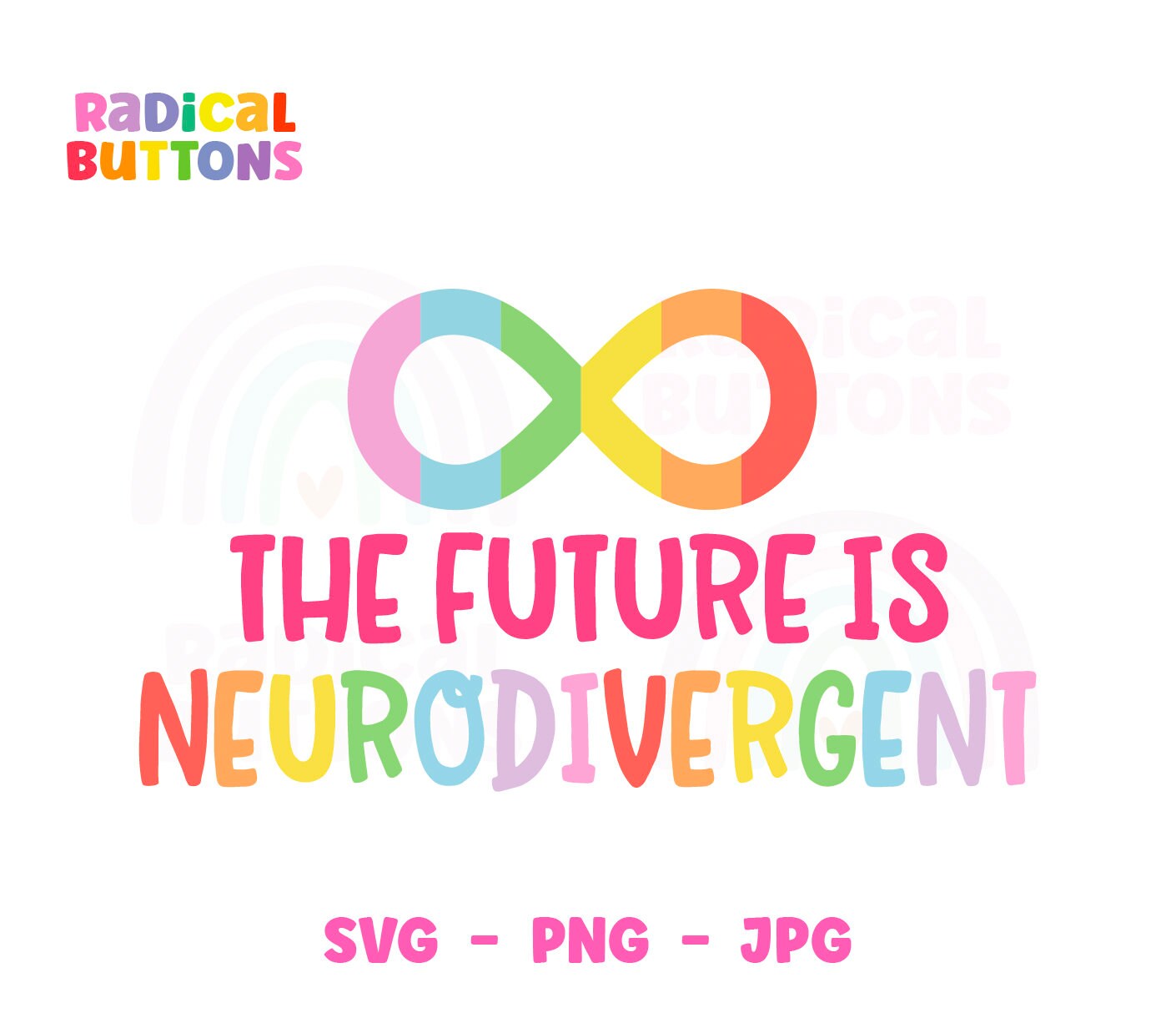 The Future is Neurodivergent SVG PNG JPG Mental Health Svg - Etsy Canada