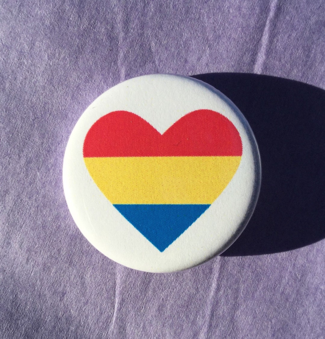 Pansexual Pride Button // Pansexual Flag Pin / LGBT Button - Etsy