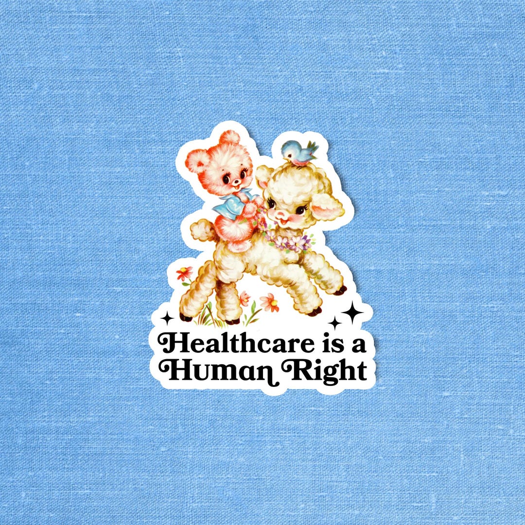 Health Care is a Human Right Sticker, Social Justice Sticker, Laptop ...
