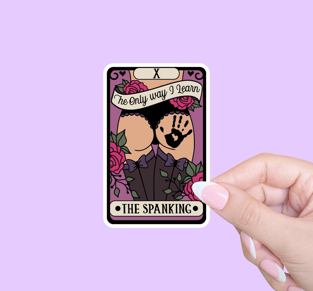Tarot Card the Spanking, Good Girl Sticker, Smut Sticker, Tablet ...